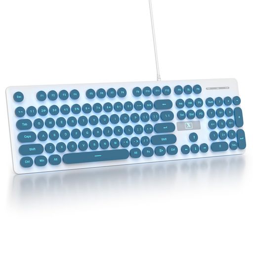 レトロタイプライターキーボード:スチームパンクラウンドキーキャップは、クラシックなタイプライターのように見えます。快適なタイピングの感覚と安定したタッチ、サクサクした甘いサウンドで、レトロなタイプライターの感覚を見つけることができます。 溝...