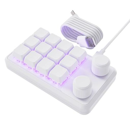 【ショートカットキーのDIY自由編集&amp;カスタマイズ機能&amp;簡単なインストール】本マクロ キーボードのすべてのキーはプログラム可能で、Windowsキーボードのキー機能のすべての標準を設定し、シンプルな操作、1 つのキーを使用し...