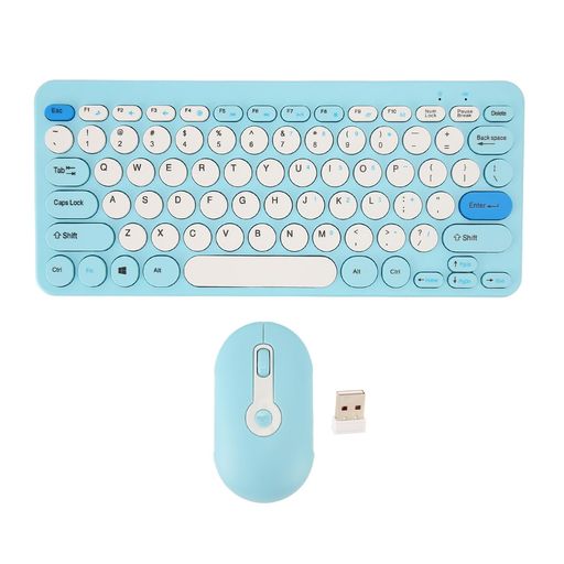 [ミュートデザイン] - ワイヤレス 2.4G キーボードは、ノートパソコンのようなボタンの感触を備えており、快適で静かな操作を実現し、他の人に迷惑をかけません。 [幅広い互換性] - このワイヤレスキーボードマウスセットはラップトップおよ...