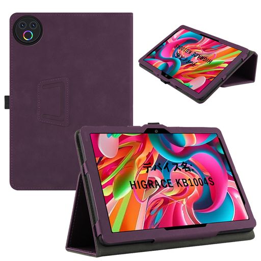【対応機種】HiGrace KB1004S 10.1インチ 【商品材質】柔らかく耐久性に優れた高品質PUレザーを使用したこのケースは、タブレットの画面と背面を優れた保護性能で包み込み、傷、衝撃、埃から効果的に守ります。汚れや指紋が付きにくい...
