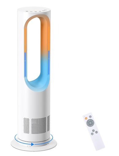 【 冷暖両用・扇風機羽なしのデザイン・1年中使える】 1台で四季を快適に過ごすタワーファンです。夏は10段階涼風の羽なし扇風機、冬は3段階温風のセラミックファンヒーターとして活躍。梅雨時は衣類の除湿に、春秋はサーキュレーターとして空気の循環...