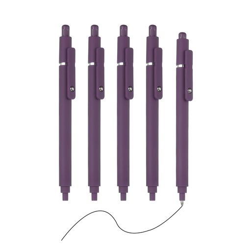 仕様: 素材: プラスチック; ペン本体カラー: ダークパープル; インクカラー: 黒; ペン先サイズ: 0.5mm / 0.02インチ; ペン先直径: 1mm / 0.04インチ; 全長: 14.5cm / 5.71インチ; パッキングリ...