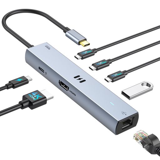 【10Gbpsの超高速データ伝送 USB-C ポート】このUSB CハブはUSB-Cが3基、USB-Aが1基の計3ポートがGen2に対応。動画や音楽ファイルといったサイズの大きいデータをスムーズに受け渡しできます。ご注意:USB-Aポートの...