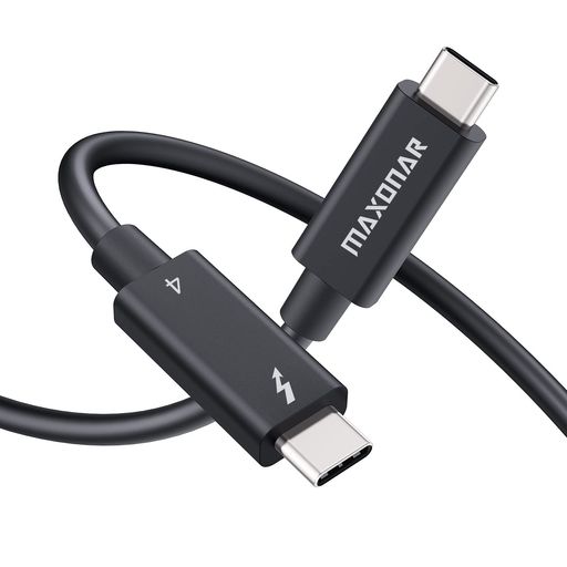 【Intel認証取得・正規Thunderbolt 4】本製品は Intel認証取得のThunderbolt 4ケーブル(1m)。TB4/USB4規格に準拠し、厳格な互換性・信号品質テストをクリア。アクティブ設計(リタイマー内蔵)で長さ1mで...