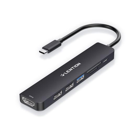 7-in-1拡張 - LENTION CB-CE18は、100WのType C充電ポート、4K@60HzのHDMI出力ポート、USB3.0、2つのUSB 2.0ポートを備えています。 フラッシュドライブ、キーボード、マウス、プリンターなどの...