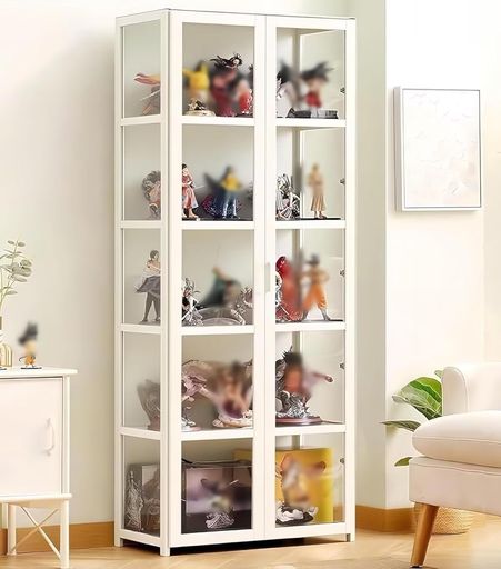 🏠【天然竹仕上げで丈夫耐用】このディスプレイキャビネットは天然竹を原料として製造され、構造がしっかりとして耐久性に優れ、耐荷重能力も高いです。防水処理がされているため、汚れたらふくだけでお手入れでき、長期間の使用にも耐えられ...