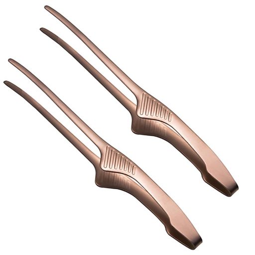 【製品パッケージ】商品サイズ:約24.3cm*1.5cm、数量:2PCS、色:ローズゴールド 【高品質素材】ステンレス鋼製、軽量、錆び、傷、酸化に強く、安全に使用でき、耐久性があり、再利用可能で、滑らかな表面は食べ物の残留物を避け、掃除が簡...