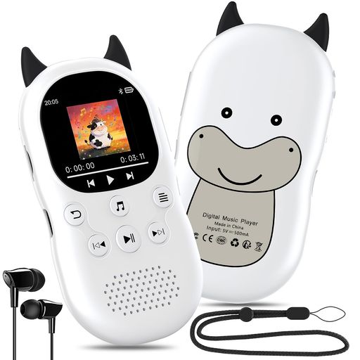 ❤️‍🔥【愛らしい牛のデザイン + ワンクリック再生】:このキッズMP3プレーヤーは、お子様にぴったりの愛らしい牛のデザインが特徴です。丸みを帯びた形状は、小さな手でも快適に握ることができます。ボタンを押すだけで音楽インター...
