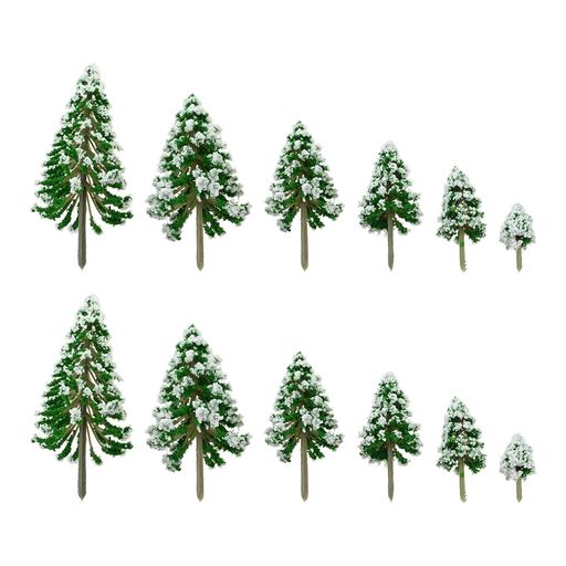 【仕様】素材:プラスチック、色:緑と白、セット内容:5cm*2、7cm*2、8.5cm*2、10cm*2、12.5cm*2、15cm*2 【樹木模型】優れた素材で耐久性があります。美しい緑と白い雪は冬の景色を再現でき、自然な感じがあります。...