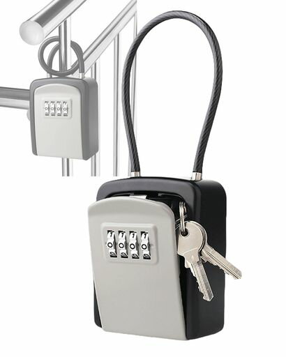 【頑丈で耐久性】鍵 収納ボックスは高品質なアルミ合金を使用し、外殻は堅固で耐久性に優れ、衝撃耐性、摩耗耐性、防落性能を備えています。外部からの暴力的な破壊を効果的に防ぎ、家庭、オフィス、倉庫などで長期間使用するのに最適です。室内でも屋外でも...