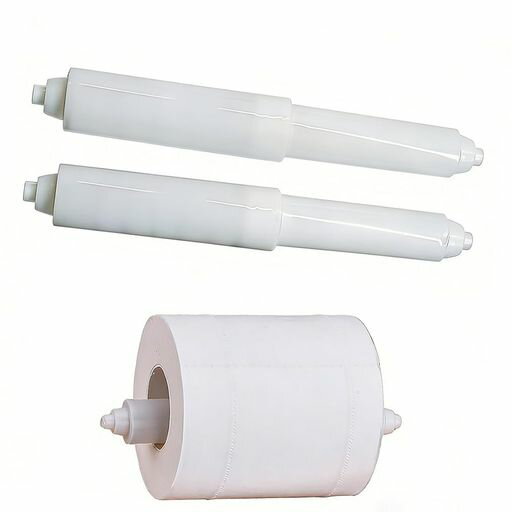 1.【セット内容】白色のトイレットペーパーロール芯2個セットでスプリング式構造を採用し破損や紛失したトイレットペーパーホルダーの交換用として最適です トイレットペーパーホルダー ペーパーホルダー補修部品として幅広く対応します 2.【簡単取付...