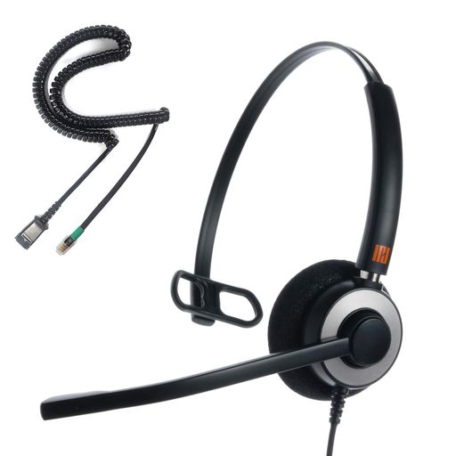 固定電話IP電話の通話エージェント。 [ワイドバンドオーディオ&amp;ノイズキャンセリングマイク]IPDIPH-160プロフェッショナル、モノラル、有線電話ヘッドセットは、HDワイドバンドスピーカーを備え、クリアなサウンドとパッシブノイズ...