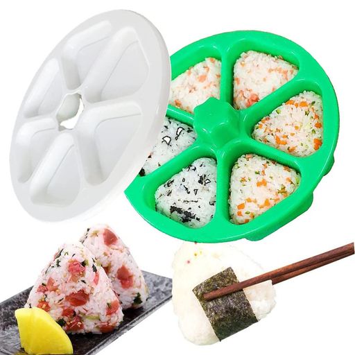 💗🍣【高品質素材】おにぎり型は 高品質の食品グレードのPP素材で作られています、タフ、安全、無毒、食品等級、長い時間の使用のための信頼できる抵抗力がある摩耗から作られた。 💗🍣...