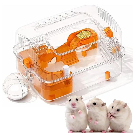 インドア 🐹 【これ1台で飼育スタート】ハムスターケージ 小動物用ケージとして必要なアイテムを一式セット。給水器・回し車・かじり石・砂浴び容器まで揃っており、届いたその日からすぐに飼育環境を整えられます。初めての方でも迷わず...