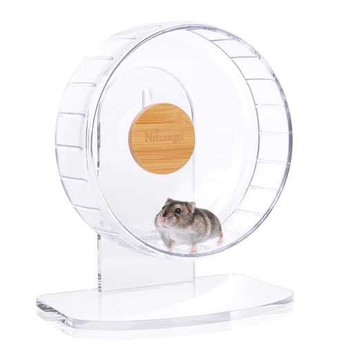 行動 スーパーサイレント21cmハムスターホイール-NiteangelSilentSpinnerハムスターホイールは、デュアルボールベアリングで設計されており、あなたの小さなハムスターに無限のランニングの喜びをもたらし、ハムスターが競技場で...