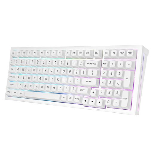 【滑らかな銀軸 &amp;ガスケット構造】プレミアムな潤滑処理済みリニア銀軸を採用し、高速反応と滑らかな打鍵感を実現します。さらに5層ガスケット構造が打鍵音と内部共振を抑え、一般的なメカニカルキーボードより静音性に優れます。オフィスや共有ス...