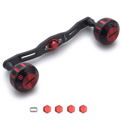 【特徴】超長軸芯距離130mmカーボンハンドル、厚さ4mmの1.5K炭素布のハンドル軽くて更に強度アップ。35mmパワーノブ搭載。 【サイズ】ハンドル軸心距離130mm、ノブ直径35mm 【総重】55g【素材】ハンドル - 1.5K炭素布の...