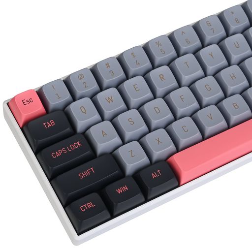 【PBT&amp;ABSの2色成型】50%のPBT&amp;ABS素材で成型されています。ダブルショットは耐久性が高くて、長い時間使用しても鮮明な印字を保って、手垢や油汚れがくっつきにくいです。 【幅広い互換性】1*160キーセットは、60...