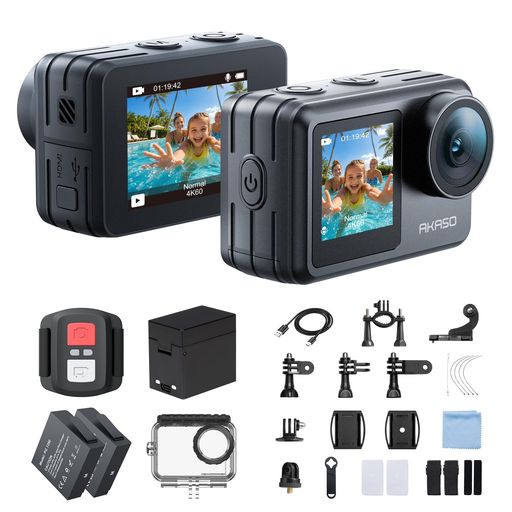 【4K60FPS高品質な撮影&amp;超広角レンズ】 Brave 7 LEアクションカムは、超高品質な4K 60FPSのビデオと20MPの写真を撮影することができます。優れた画質で、エキサイティングな瞬間を鮮明に捉えることができます。更に、...