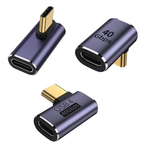 L字型USB Type C変換アダプタ40Gbpsは、Type-C物理インターフェースを完全に採用し、最大40Gbpsの速度で、100W(5A/20V)の急速充電をサポートし、帯域幅共有をサポートします。データ、ビデオ、電源を同時に実行でき...