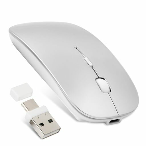 ビジネス 【Type-C充電式】USB-Cの接続口を採用された、充電速度がより速くなり、安全性を確保する同時に、充電時間も短縮できます。充電しながら使えます。長時間操作しないとマウスはスマートスリープモードに入ります。任意のボタンを押して再...