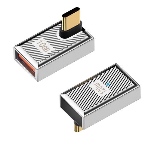 このL型usb c usb変換アダプタは、あらゆるデバイスのusb-cメスポートを汎用性の高いusb type aポートにシームレスに変換し、同時に充電、データ同期、およびotg機能を提供する非常に強力なツールです。 (注:ビデオ信号には対...