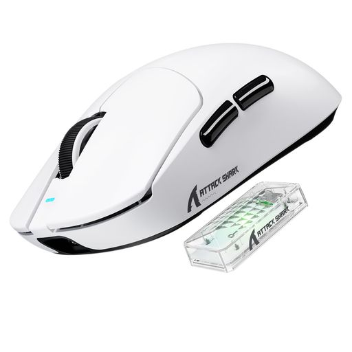 技術基準適合証明番号:219-259178 1. プロ級の性能でeスポーツを制覇:Nordic 52840チップ &amp; 42000DPI超高精度センサー ATTACK SHARK X8ULTRAは、競技レベルの反応速度を実現するNor...