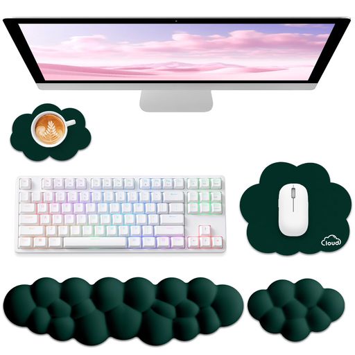 メモリーフォーム製コンピューターリストサポート:63D低反発メモリーフォームを使用し、圧力にやさしく反応して体重を均等に分散し、長期間使用しても形状を保ちます。手首への負担を軽減し、安定したクッション性のあるサポートを提供することで、長時間...