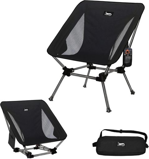 【超軽量&amp;コンパクト収納】重量:約1.75kg 耐荷重:150kg ●使用時サイズ:(約)幅55cmx奥行55cmx高さ68/51cm ●収納時サイズ:(約)32cmx15cmx15cm。専用収納袋がついているので、収納スペースを節...