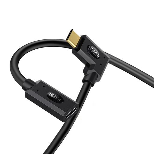 L字型USB-C オスからメス延長ケーブルは、80Gbpsの双方向データ転送速度を実現し、高解像度動画や複雑な3Dモデルなどの大容量ファイルの高速同期と転送を可能にします。これにより、待ち時間を短縮し、作業効率を向上させます。 この短いUS...