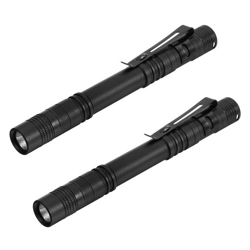仕様: シェルカラー: 黒、ライトカラー: ホワイト、材質: アルミニウム合金、電池タイプ: AAA電池2本(電池は付属しません)、防水グレード:IPx8 日常生活防水。サイズ:133 x 19.7 mm(L*D)、パッキングリスト:2 x...