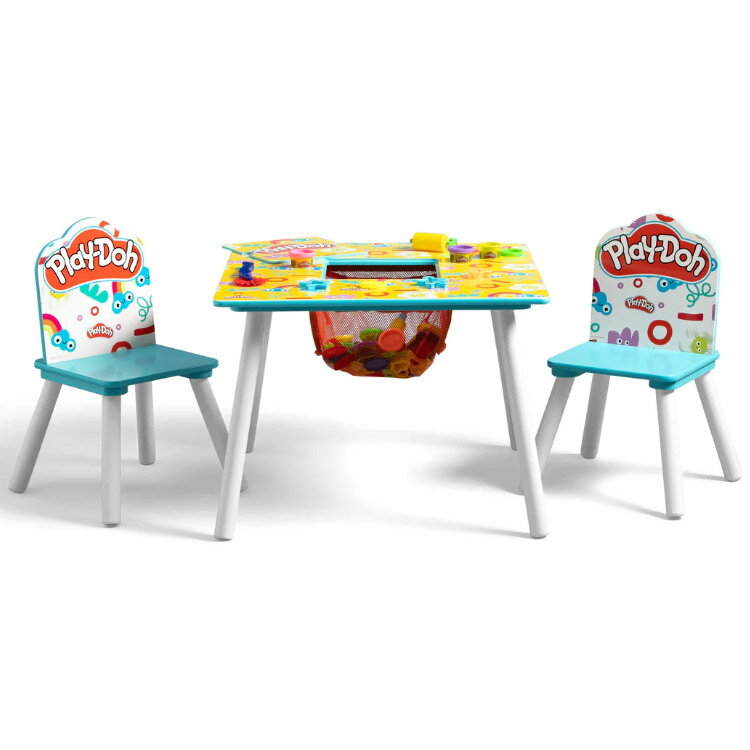 商品説明 メーカー Delta 商品名 PLAY-DOH KIDS TABLE AND CHAIR SET WITH STORAGE 型番 TT87339PY-1649 サイズ 本体：机 約L60cm×W60cm×H43cm / 椅子 約L...