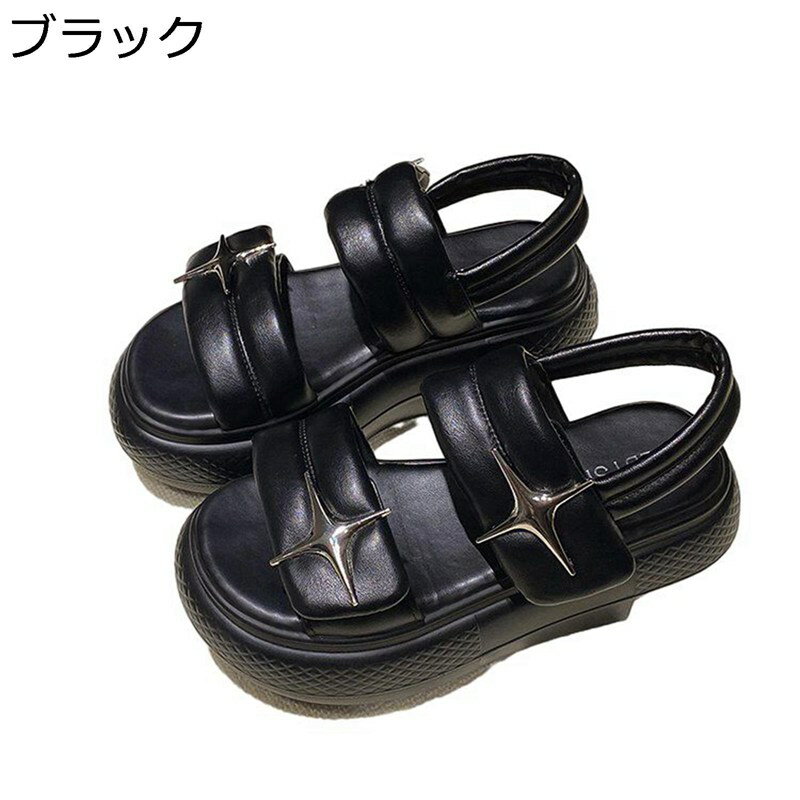 　　　 ◆◇◆人気の秘密◆◇◆ 【オープントゥ】オープントゥならではの足先のネイルがチラ見えしてオシャレ感も抜群！！足を圧迫させられないで、安定した歩行することができます。 【安定感】プラットフォームでヒール高さの負担を軽減。ラクして脚長〜...