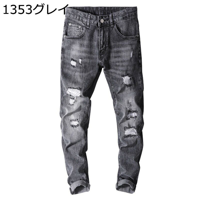 　　　 ◆◇◆人気の秘密◆◇◆ 【ダメージ加工】色の破れた穴の設計、細部はファッションのセンスを体現して、経典版型、上半身は快適です。 【ウォッシュ加工】男らしく少しゆるめのシルエットが特長で、デニムパンツは全体的に施された本格的なウォッシ...