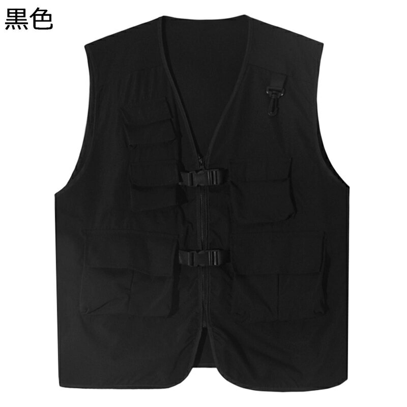 　　　 ◆◇◆人気の秘密◆◇◆ 【素材】丈夫なポリエステル素材で、手触りが良く、着心地も良くなり、長くご愛用ができます。速乾性、防汚性などがある多機能ベストです。季節を問わず万能に使えるアイテムです。 【ポケット】ゆったりなデザインと個性的...