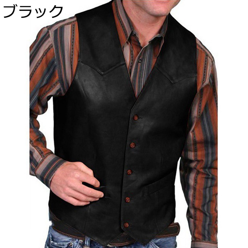 　　　 ◆◇◆人気の秘密◆◇◆ 【PUレザー】本革ならではな柔らかいタッチ感のレザーベストに仕上がりました。着込むほどに身体に馴染んでいくのも特徴です。裏地には肌当たりのよいポリエステル素材を用い、快適な着心地を実現しています。 【スリム】...