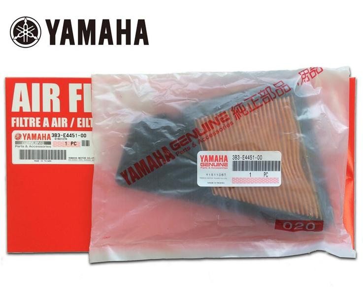 ヤマハ純正のエアクリーナーエレメント。エンジンの性能維持のためにも定期的な交換をお勧めいたします。 ※適合についてはパーツリスト等をご参照下さい。 ◆純正部品番号：3B3-E4451-00 ◆主な適合車種：4サイクル GEAR