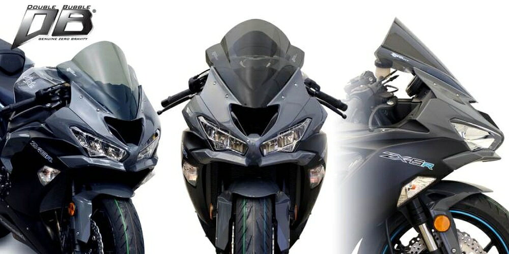 ◆適合車種 KAWASAKI ZX-6R '2019 〜 '2023▲写真はスモークです 二段形状で、ライダーが伏せた際に防風効果を発揮。また整流効果にも優れる、スポーツ、レース走行向け。 【カラーラインナップ】 ※車種・形状によってライン...
