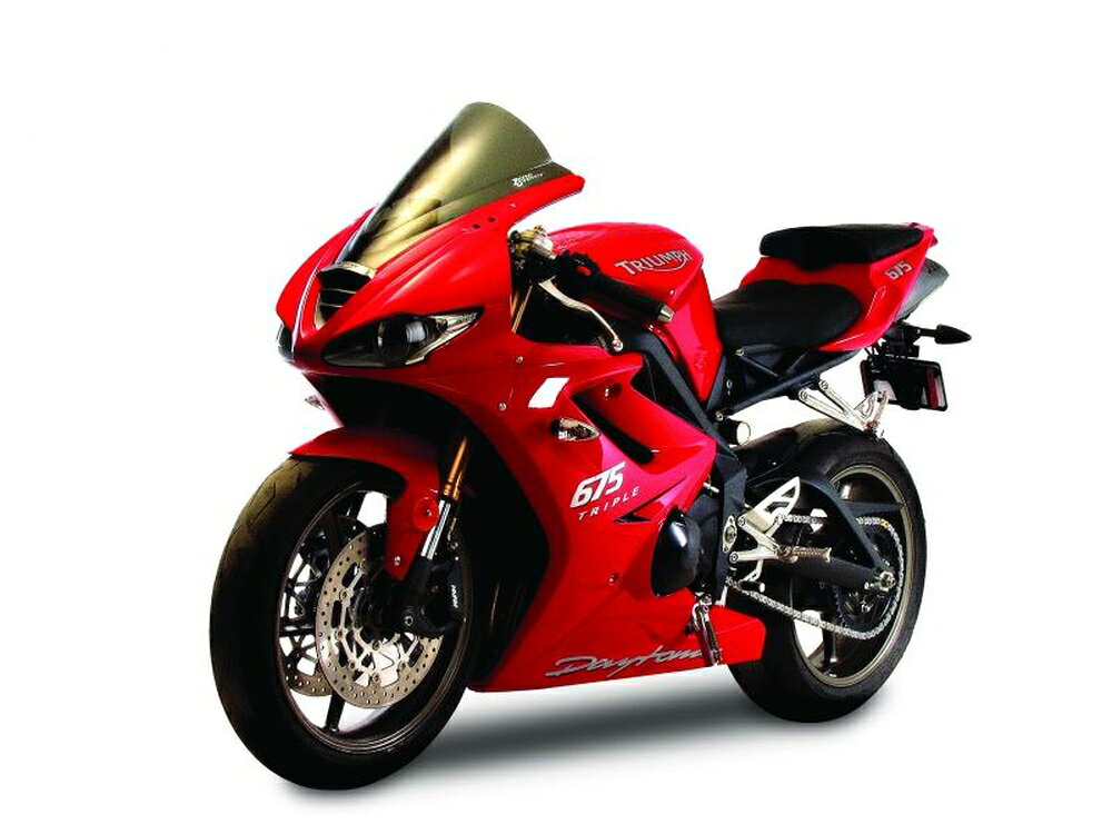 ◆適合車種 TRIUMPH DAYTONA 675 '2009 〜 '2012▲写真はスモークです 二段形状で、ライダーが伏せた際に防風効果を発揮。また整流効果にも優れる、スポーツ、レース走行向け。 【カラーラインナップ】 ※車種・形状によ...