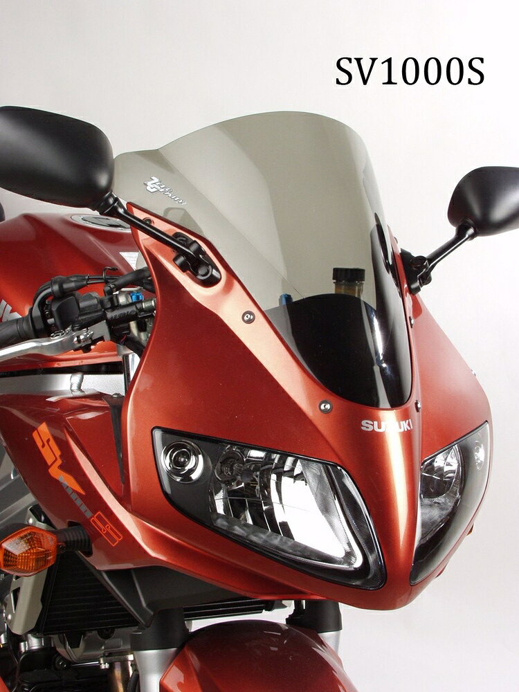 ◆適合車種 SUZUKI SV1000S '2003 〜 '2010 SUZUKI SV650S '2003 〜 '2010▲写真はスモークです 二段形状で、ライダーが伏せた際に防風効果を発揮。また整流効果にも優れる、スポーツ、レース走行向...