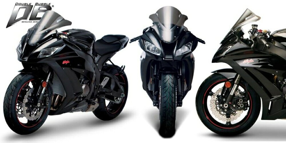 ◆適合車種 KAWASAKI ZX-10R '2011 〜 '2014▲写真はスモークです 二段形状で、ライダーが伏せた際に防風効果を発揮。また整流効果にも優れる、スポーツ、レース走行向け。 【カラーラインナップ】 ※車種・形状によってライ...