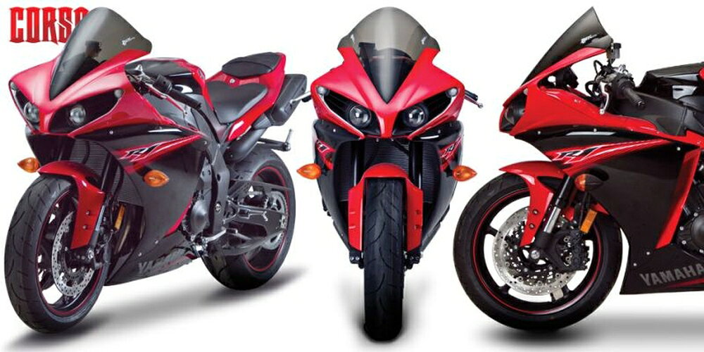 ◆適合車種 YAMAHA YZF-R1 '2009 〜 '2014▲写真はスモークです 大き目のバブル形状が伏せた際に体全体を覆い、整流効果を発揮。スーパースポーツ車両のルックスを保ちながらも防風効果を高める、サーキットからツーリングまで幅...