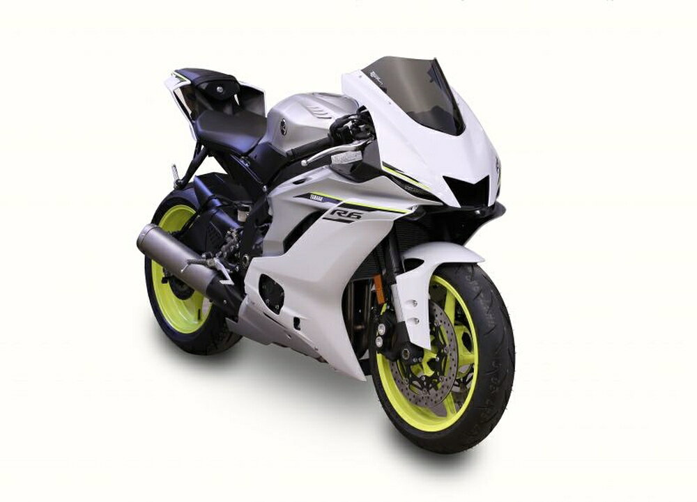 ◆適合車種 YAMAHA YZF-R7 '2022 〜 '2025 YAMAHA YZF-R6 '2017 〜 '2020MOTOGPからアイデアを得て開発されたスクリーン。体を伏せたときに、スクリーンとヘルメットが一体化するように、スクリ...