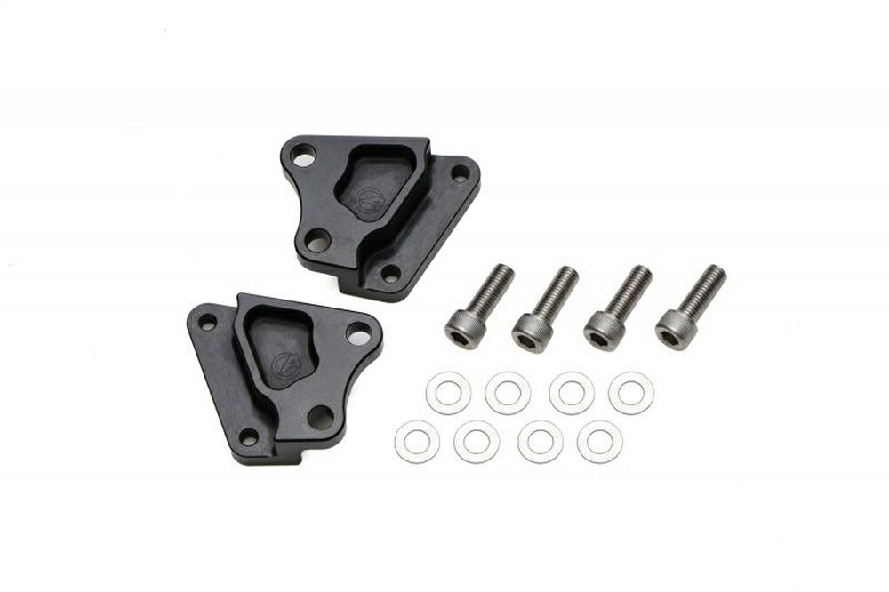 ◆適合車種 KAWASAKI Z650RS '2022 〜 '2024取り付けピッチが40mmや65mmのキャリパーを、スタンダードローターサイズに組み合わせるためのキャリパーサポート。 材質はアルミ削り出しにアルマイト処理を施し、高強度・...