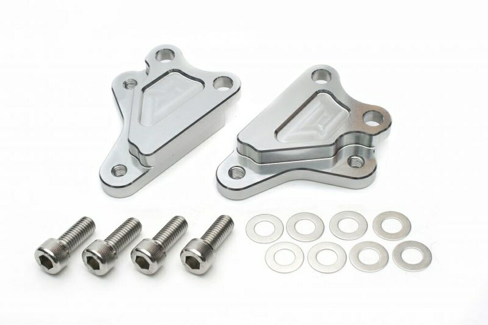 ◆適合車種 KAWASAKI ZRX1200 DAEG '2009 〜 '2016取り付けピッチが40mmや65mmのキャリパーを、スタンダードローターサイズに組み合わせるためのキャリパーサポート。 材質はアルミ削り出しにアルマイト処理を施...