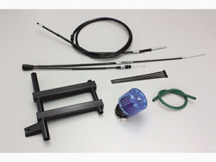 スチール製 エンジンハンガー　フルKIT ホイールベース+120?延長 車高-50mmダウン 別売サスアダプター（HF1091）にて車高を+50mm可能　スロットル・リアブレーキ/エアフィルター付 リアフェンダー等の加工/別途 市販サイドス...