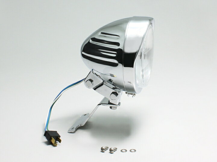 スチール製クロームメッキ仕上げ H4 12V60/55Wハロゲンバルブ　取付ステー/ライトジョイント/H4カプラ付 ライトステーのみ（HA5699）　配線処理にはハーネスケース（HD1302）◆適合車種（備考） エストレヤ（FI）（07-1...