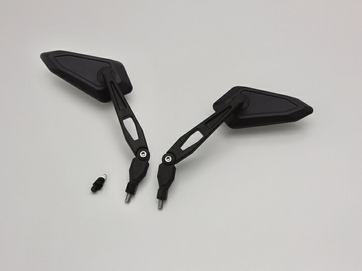 軽量樹脂ボディ 凸面鏡 外寸74×155mm 左右1SET 取付ネジ M8正×2/M8逆×1 ステー部での角度調整可能 07新基準サイズは適合外◆適合車種（備考） - -