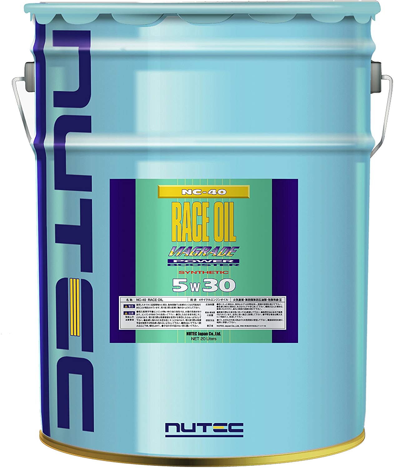 レース用として開発された NC-40 ですが、通常レース用エンジンオイルは寿命が短いが、NUTEC OILはロングライフ化を図りチューニング車両一般車両用としても使用出来るよう開発しました。 ◆内容量：20リットル ◆SAE:5W-30 ◆...