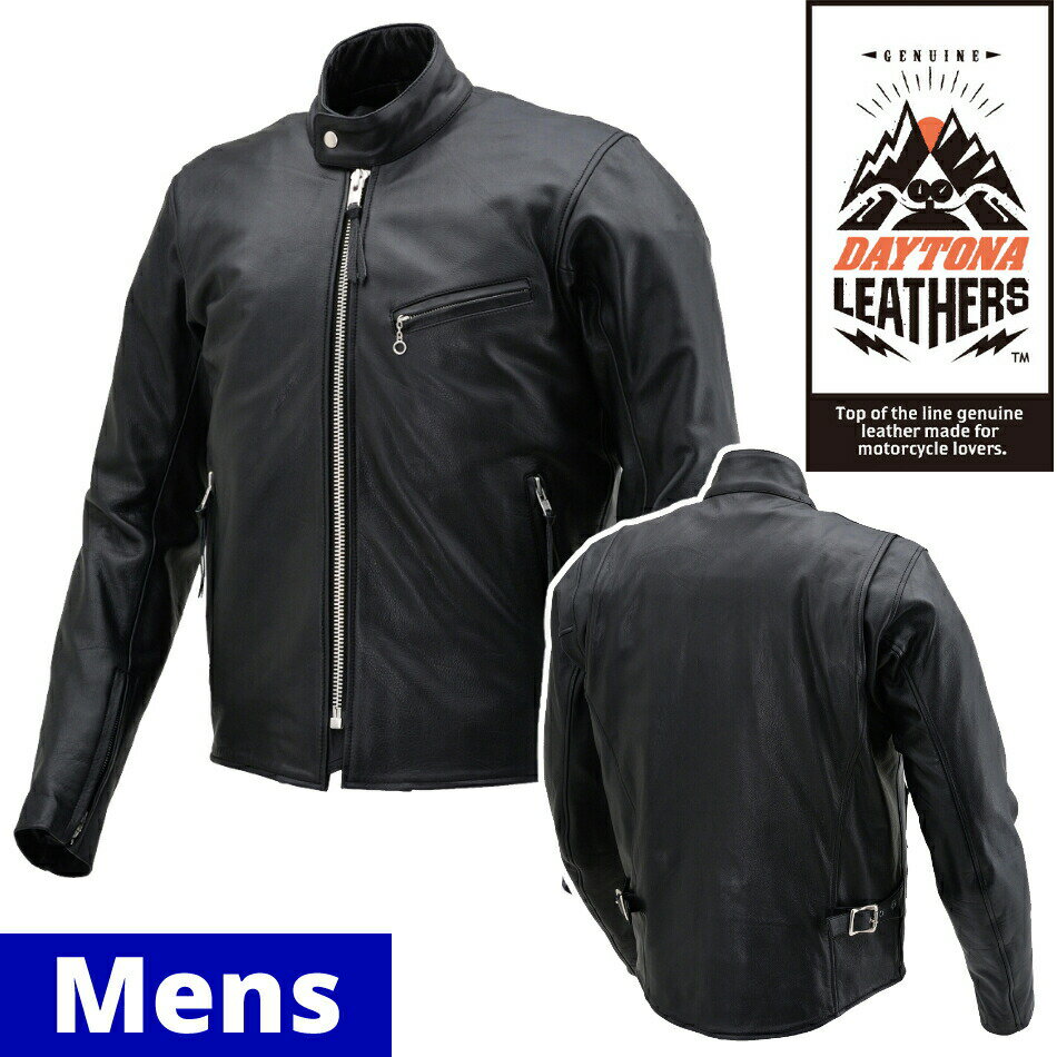 しっとりとやわらかい牛革（COW）の傷の少ない部位を贅沢に使ったシングルライダース。 オーソドックスな外観とは裏腹に、前傾姿勢をとったとき最適になるパターンや、プロテクター用の内ポケット、表面はっ水加工など、ライディングに便利な機能が充実し...